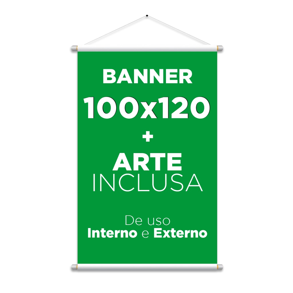 Banner Personalizado 120x100cm Arte Inclusa | Shopee Brasil