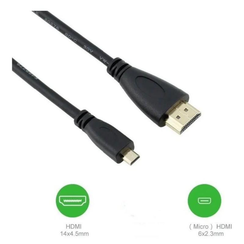 Cabo HDMI x Micro HDMI 1,50 mt | Shopee Brasil
