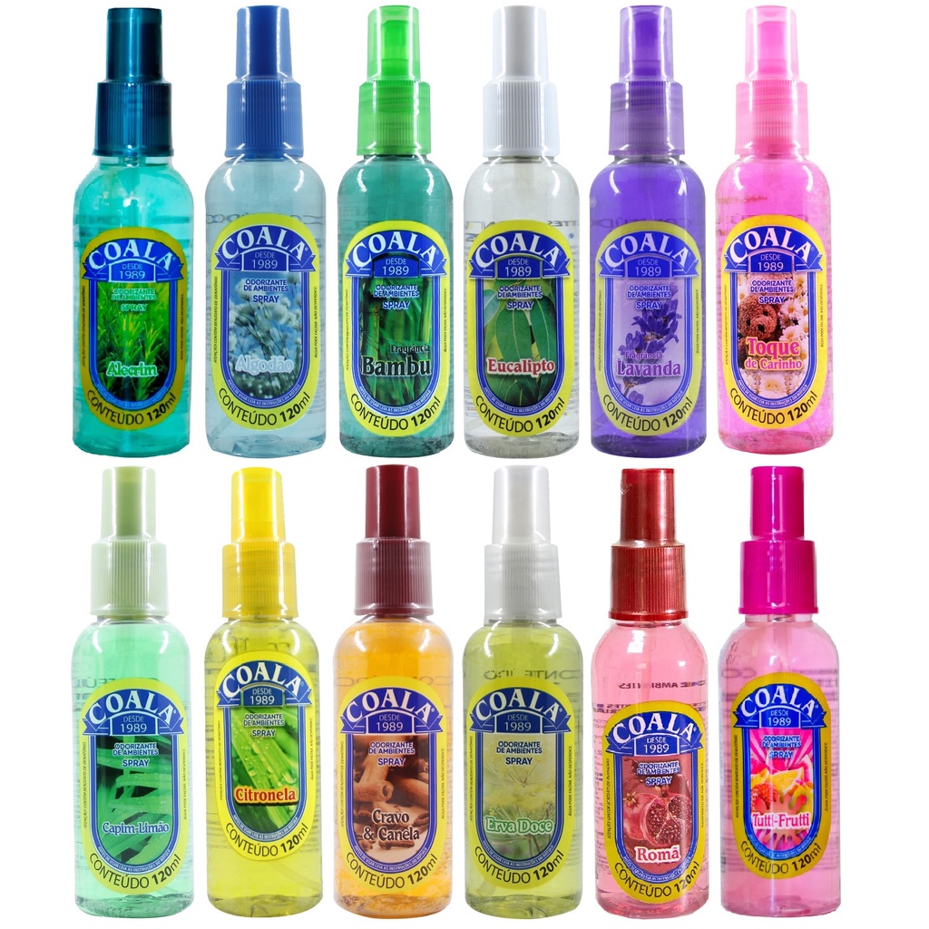 Odorizante de Ambientes - Coala Spray 120ML - Todos os Aromas | Shopee ...