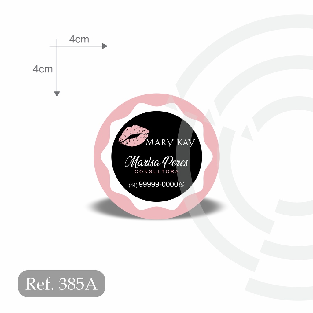 Etiquetas Adesiva - 4cm - Consultora Mary Kay | Shopee Brasil