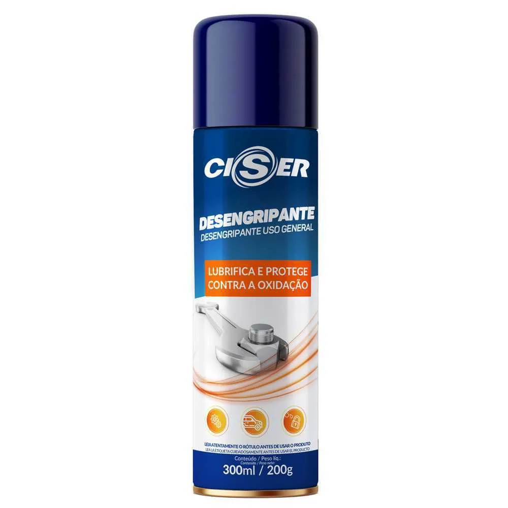 Desengripante Spray Lubrificante Multiuso Ciser 300Ml - 200G | Shopee Brasil