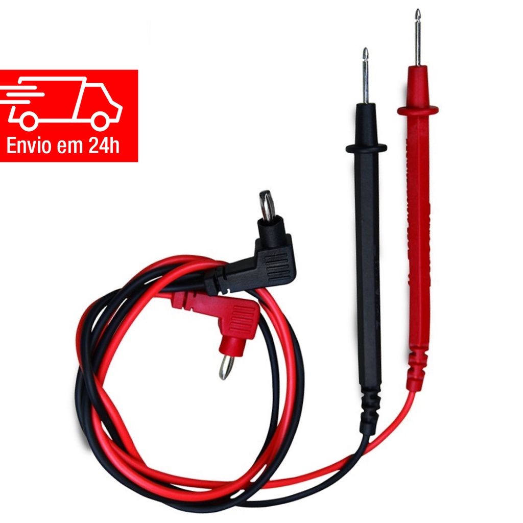 Ponta De Teste Para Multimetro Voltimetro Amperimetro 80cm | Shopee Brasil