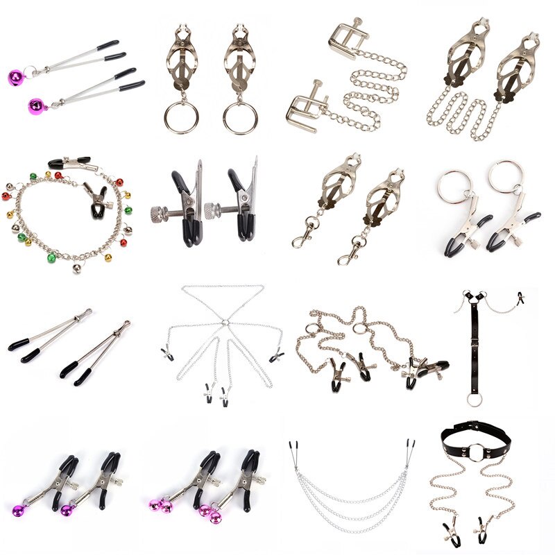 Grampos De Metal Para Mamilos Fetish Clitoris Pincher Ampliado Sexy Toys Bondage Clamps Bdsm ...