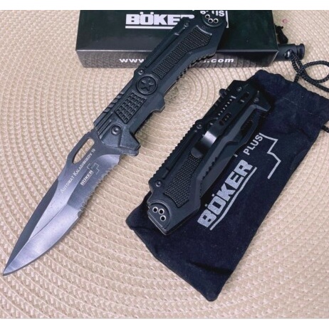 Canivete Boker Plus Camping Pesca Trilha Black TB-1471 | Shopee Brasil