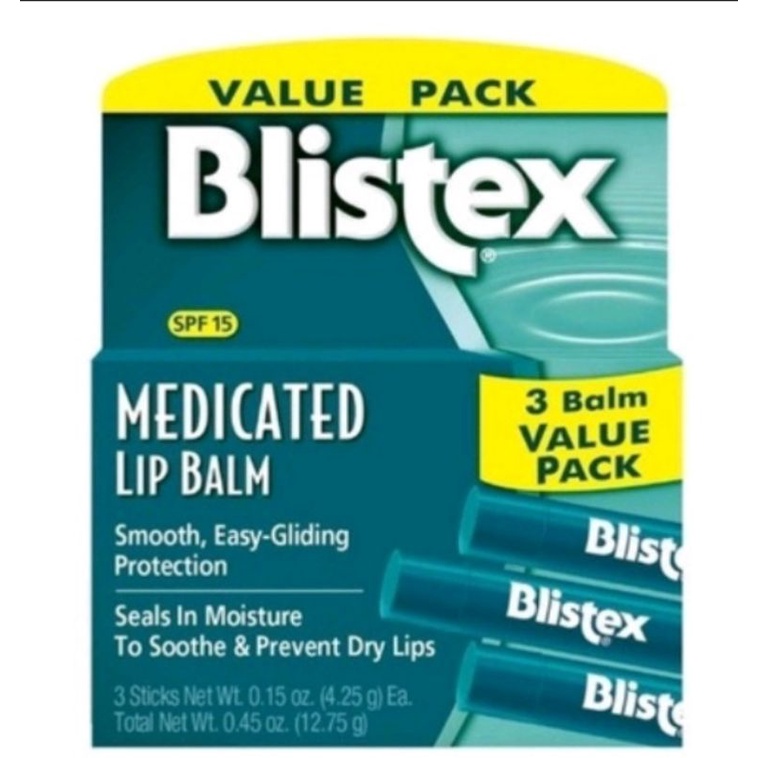 Protetor Labial medical Hidratante Labial c/ 3 unidades | Shopee Brasil