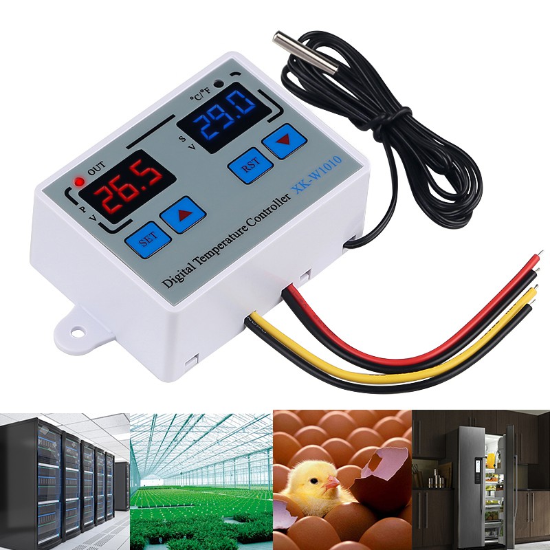 W1010 C Controlador Digital De Temperatura Fahrenheit Para Incubadora 10A Saída Direta Do ...