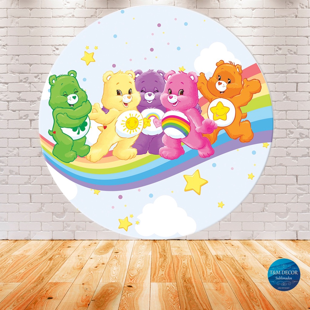 Painel de festa em tecido sublimado 1,5m Ursinhos Carinhosos | Shopee Brasil