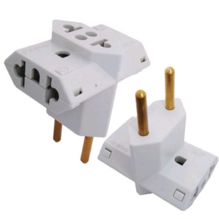 Adaptador Tomada T Benjamim 3 Pinos 3 Saídas INMETRO - 1 PÇ | Shopee Brasil