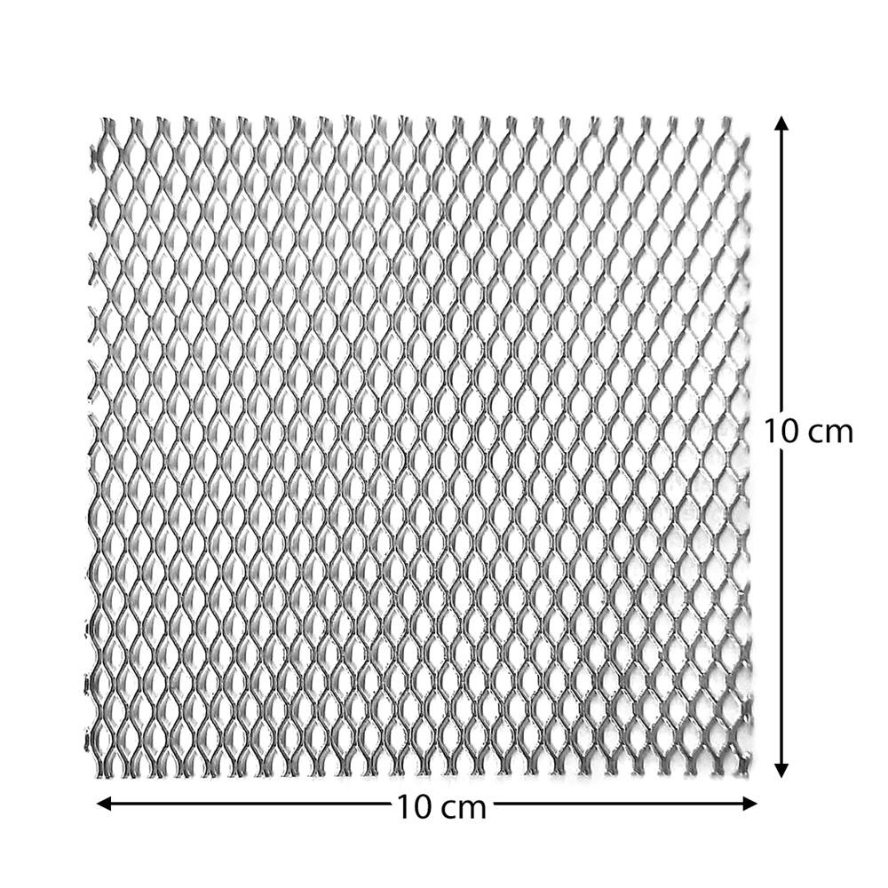 Tela Protetora Para Ralo 10x10 Em Alumínio Expandido Área Interna ...