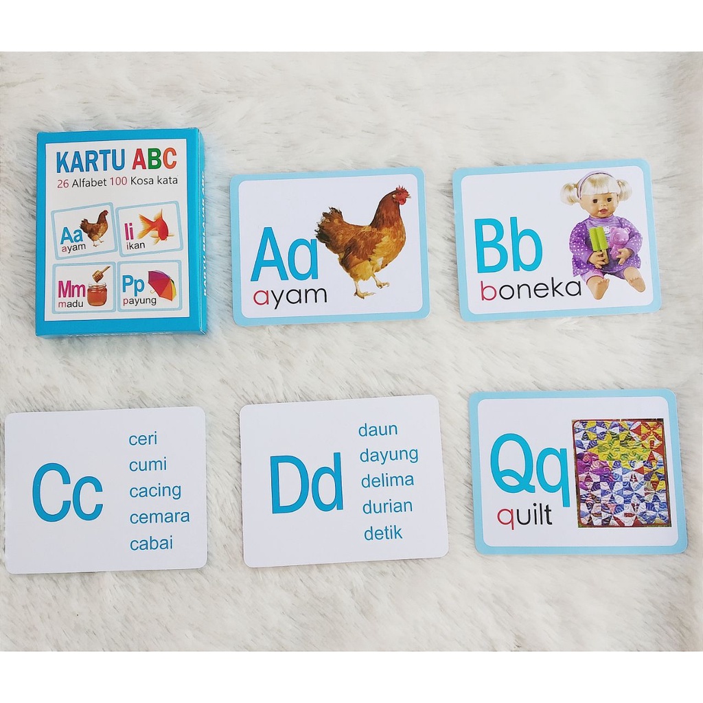 Cartão Alfabeto ABC Flashcard | Shopee Brasil