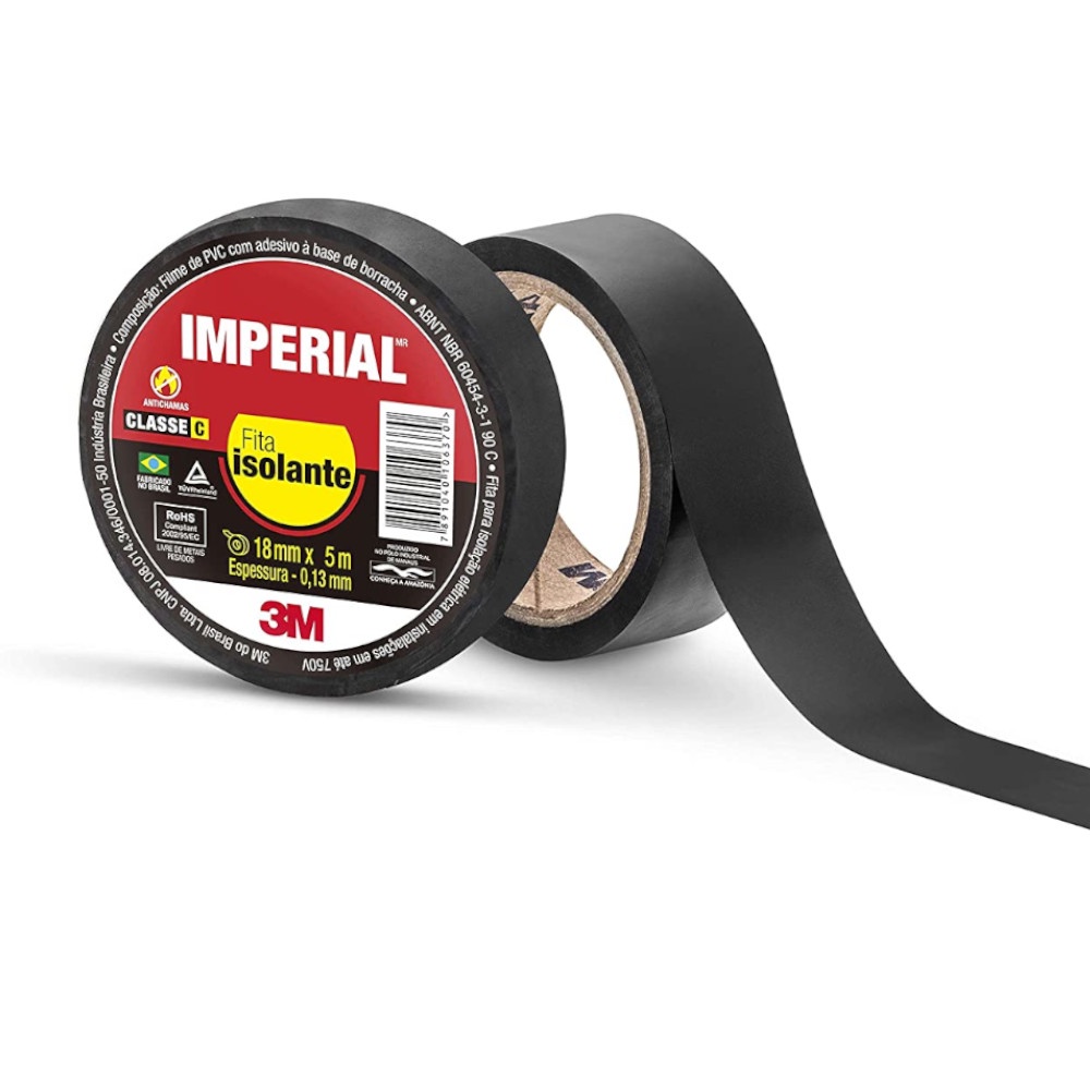 Fita Isolante 3M Imperial SLIM 18 MM X 5 Metros Unidade | Shopee Brasil