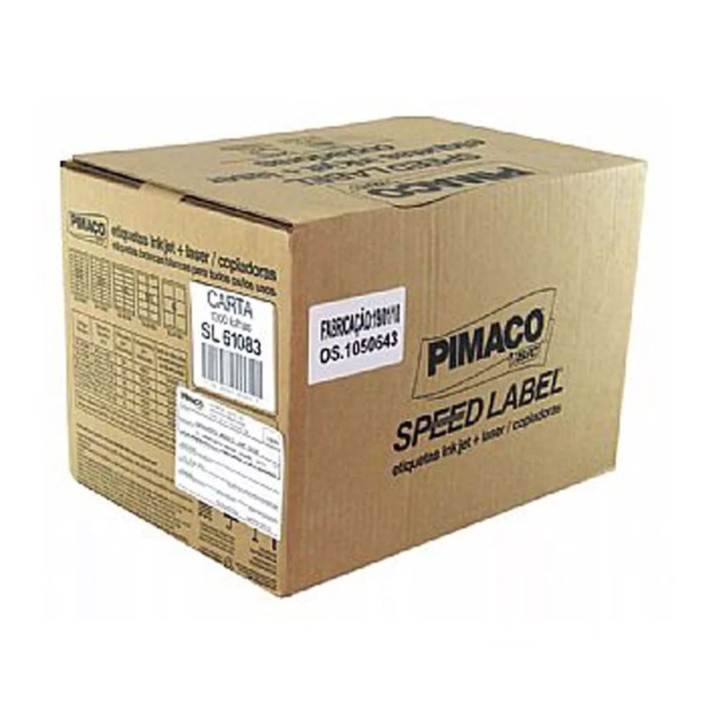 ETIQUETA LASER SPEED LABEL C/ 1000 FOLHAS SL61083 - PIMACO | Shopee Brasil
