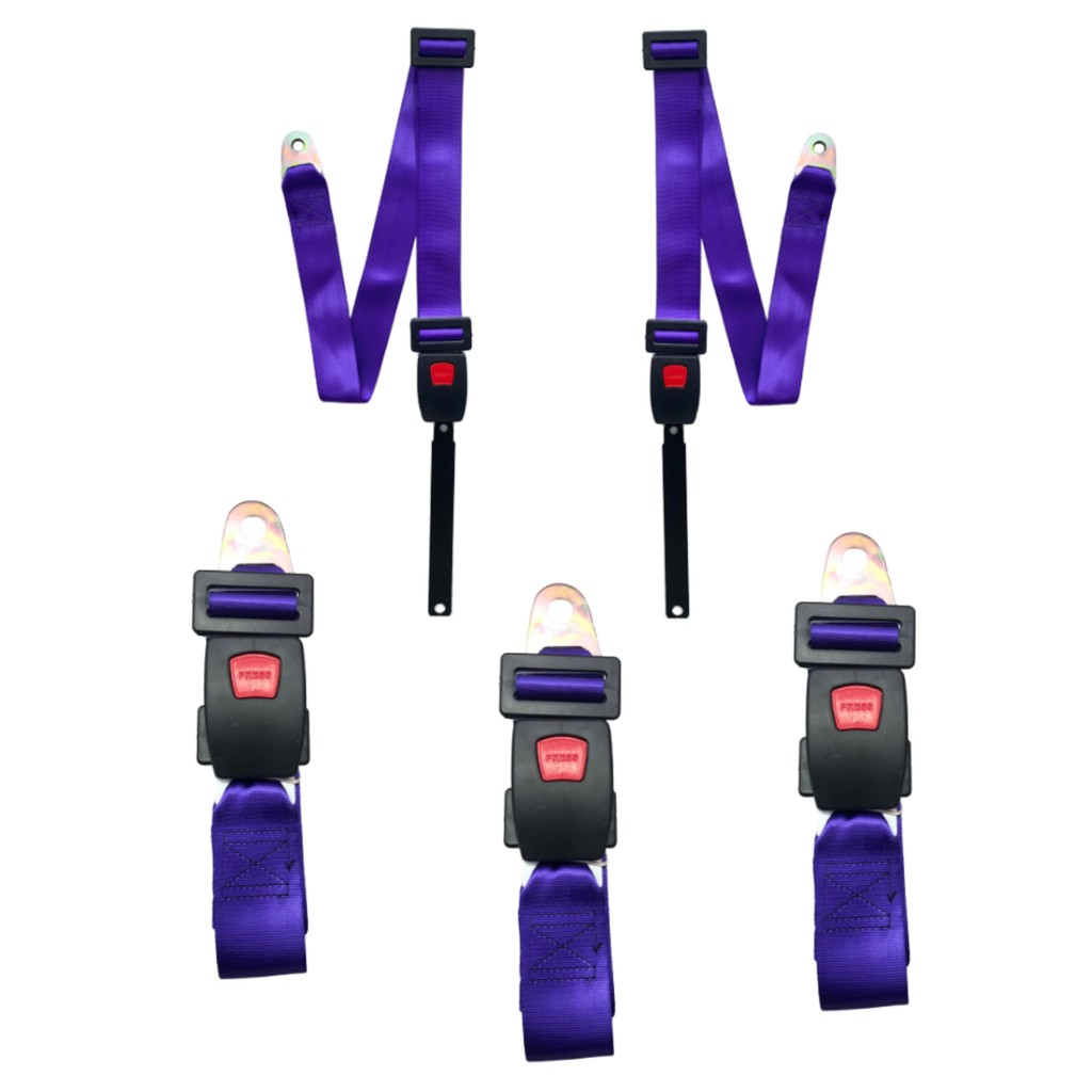 Kit Cintos De Segurança Automotivo Retro Fusca Brasilia Fiat 147 Roxo ...