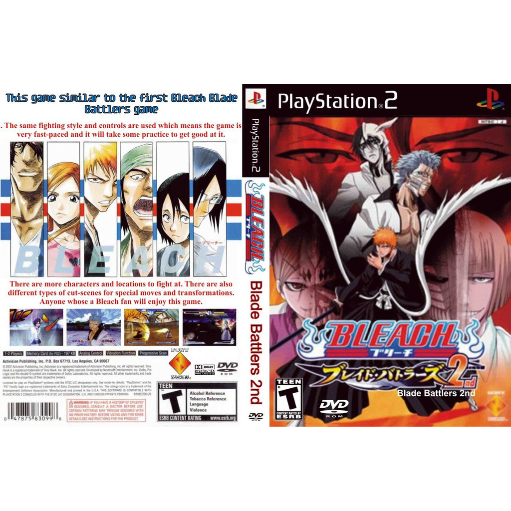 Jogo Bleach: Blade Battlers 2 ps2 | Shopee Brasil