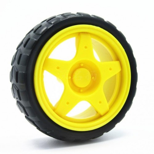 Roda 68mm Plastica Para Arduino Projetos Robo Chassis 2wd 4wd Segue Faixa Shopee Brasil 