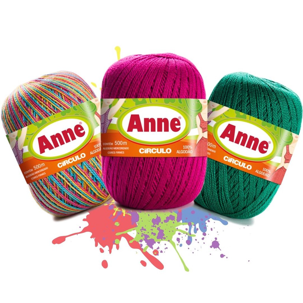 Linha Anne Circulo 500 Metros Coloridas | Shopee Brasil