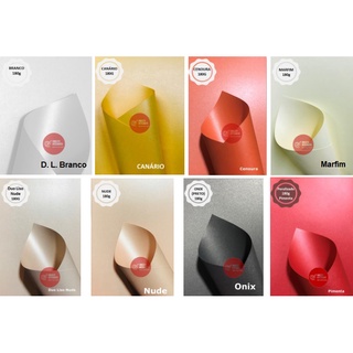 Color Plus Perolizado 180g Varias Cores A4 - 10 folhas | Shopee Brasil