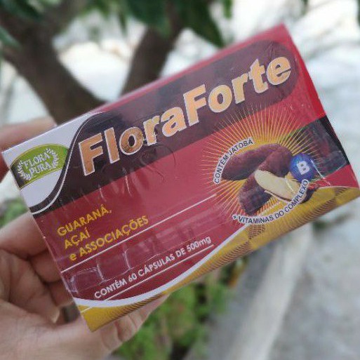 ENERGÉTICO NATURAL FLORA FORTE 500 MG CÁPSULAS | Shopee Brasil