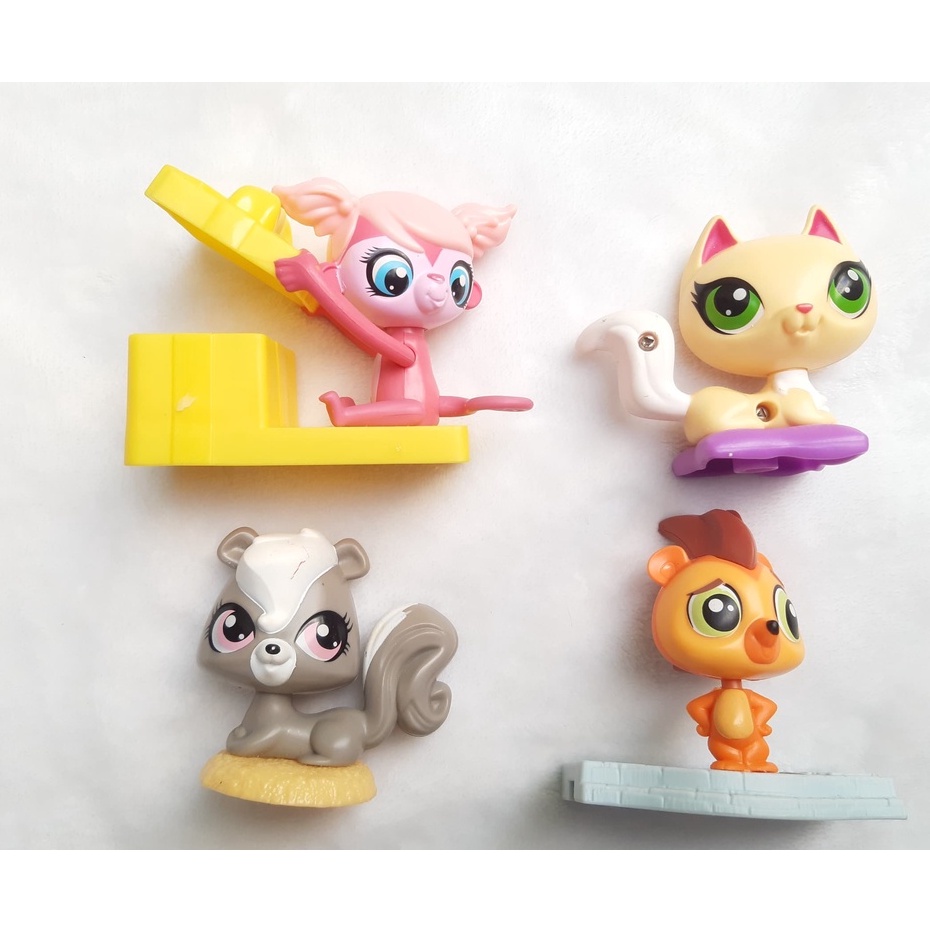 Kit Littlest Pet Shop (LPS) Hasbro Mcdonalds | Shopee Brasil