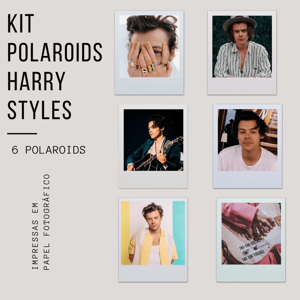 Kit polaroids - Harry Styles | Shopee Brasil