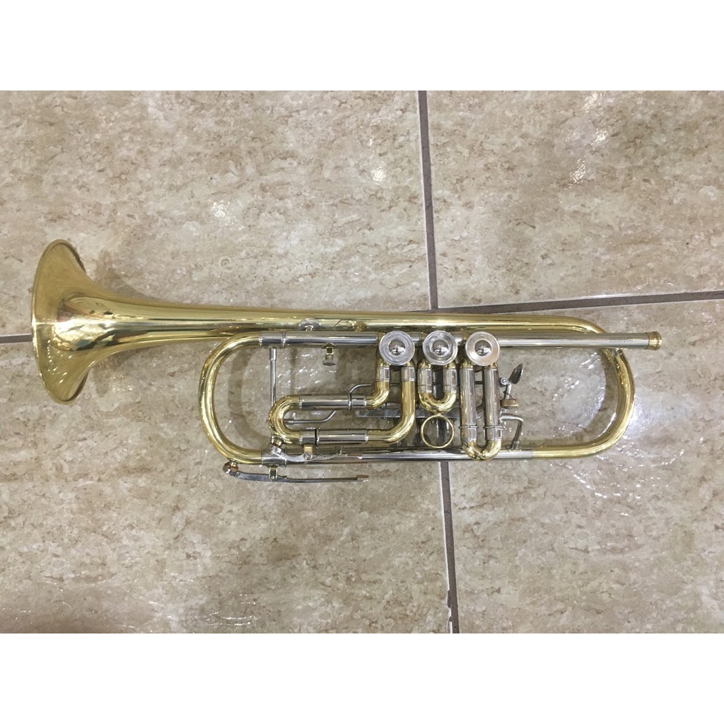 Trompete PROFISSIONAL Com Rotor luthieria prosperar Premium Sib Mol ...