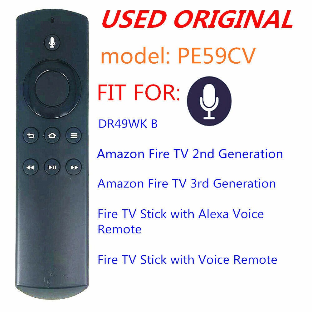 Uesd Original PE59CV DR49WK B Para Alexa Voz Fogo TV Vara Caixa Mídia ...