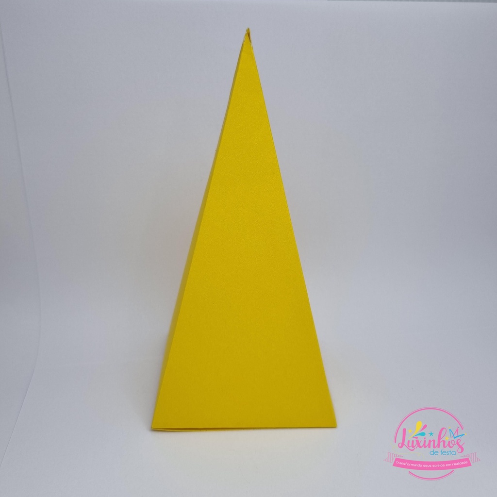 Caixa Pirâmide Lisa Cor Única Para Personalizar – 10 Unidades | Shopee ...