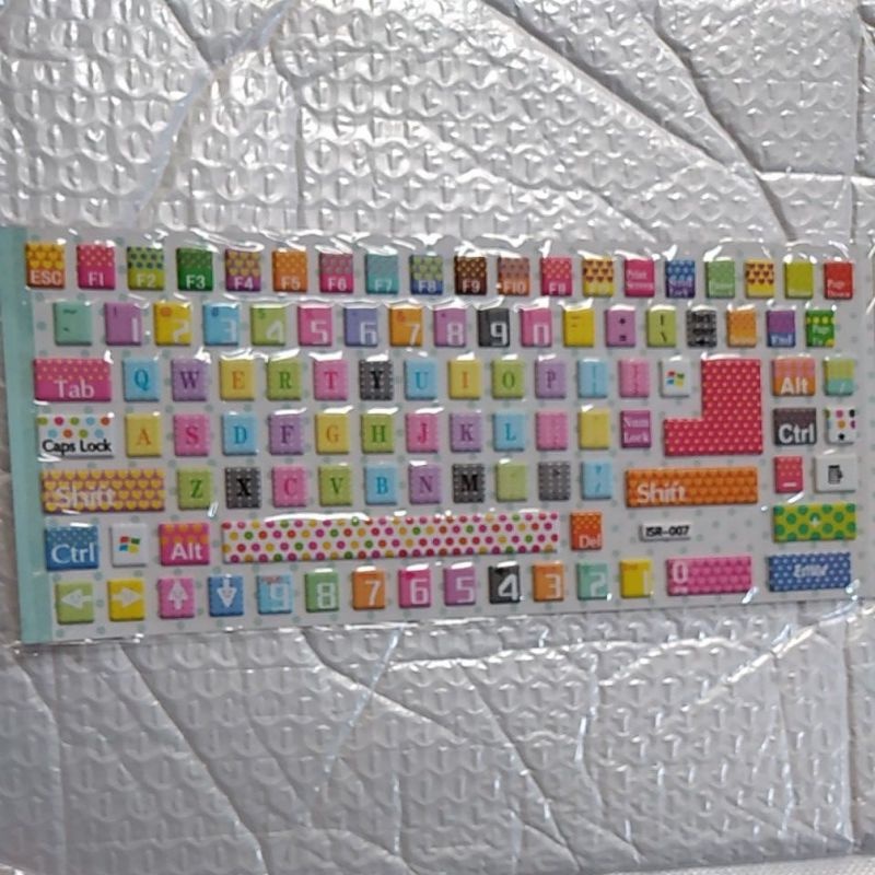 Adesivo Auto Colante Para Teclados Adaptável Impermeável E Universal ...