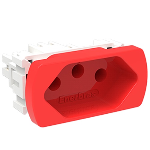 MÓDULO TOMADA 20A VERMELHO - ENERBRAS NEO SOTTILE - En5029-envm | Shopee Brasil