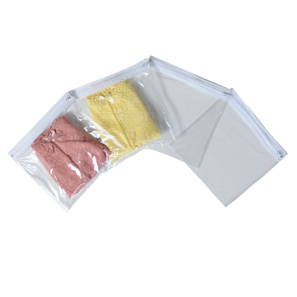 5 Saco Saquinho Embalagem Organizador 20 X 20 De Pvc E Ziper | Shopee ...