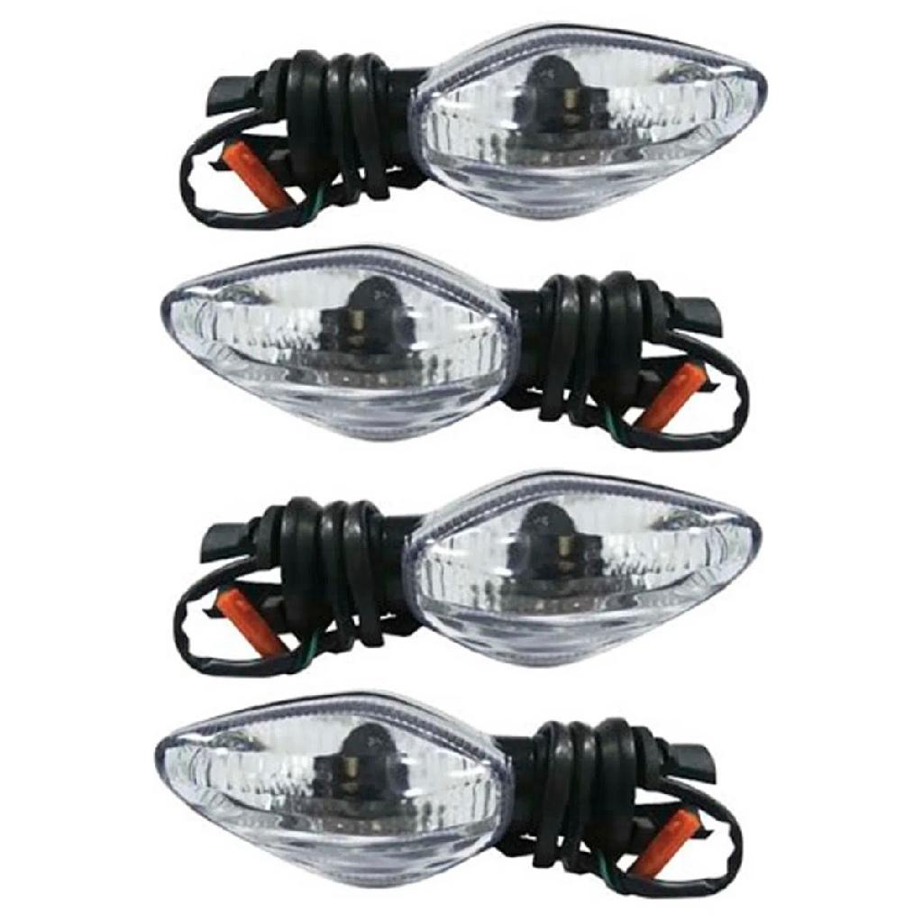 Kit 4 Piscas Seta Mini Cristal Completo para CG Titan Fan Start 125 150 ...