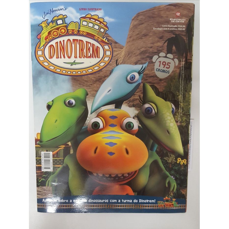 Álbum de Figurinhas Dinotrem Completo para colar | Shopee Brasil