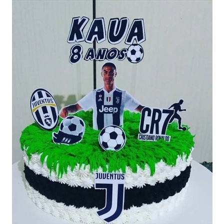 Topo-topper De Bolo Personalizado Cr7 O Melhor Do Mundo | Shopee Brasil