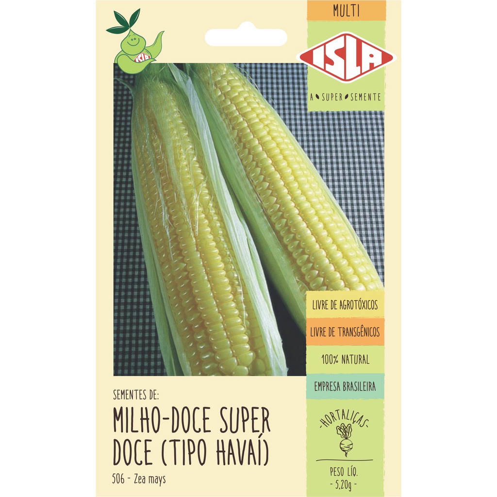 Sementes de Milho - Doce Super doce (Tipo havai) - Isla Sementes ...