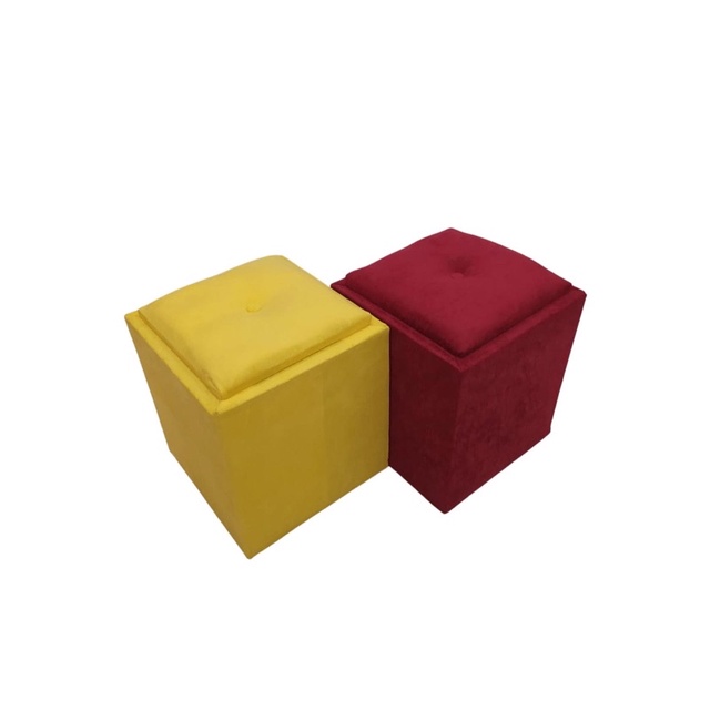 Puff puf Quadrado suede rosa | Shopee Brasil