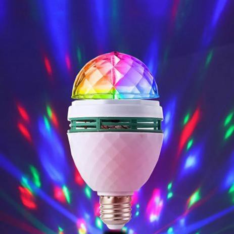 Lampada Festa Led Giratoria Colorida Balada Colorida Rgb Dj | Shopee Brasil