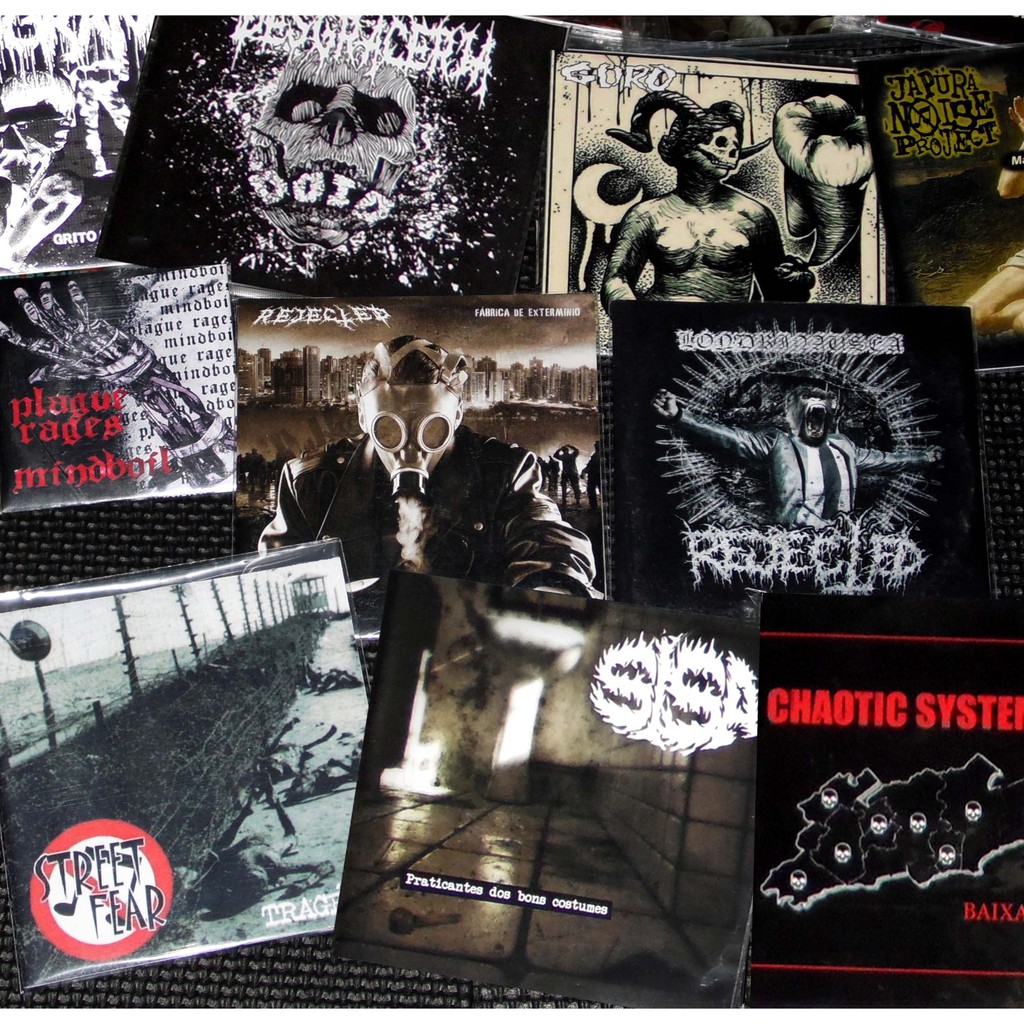 KIT 05 CD's demos de Grindcore, Crust Punk, Hardcore, Gore Grind *CD no ...