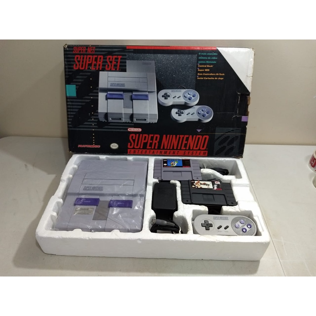 Super Nintendo Fat Com Mário Original +caixa +isopor +manual | Shopee ...