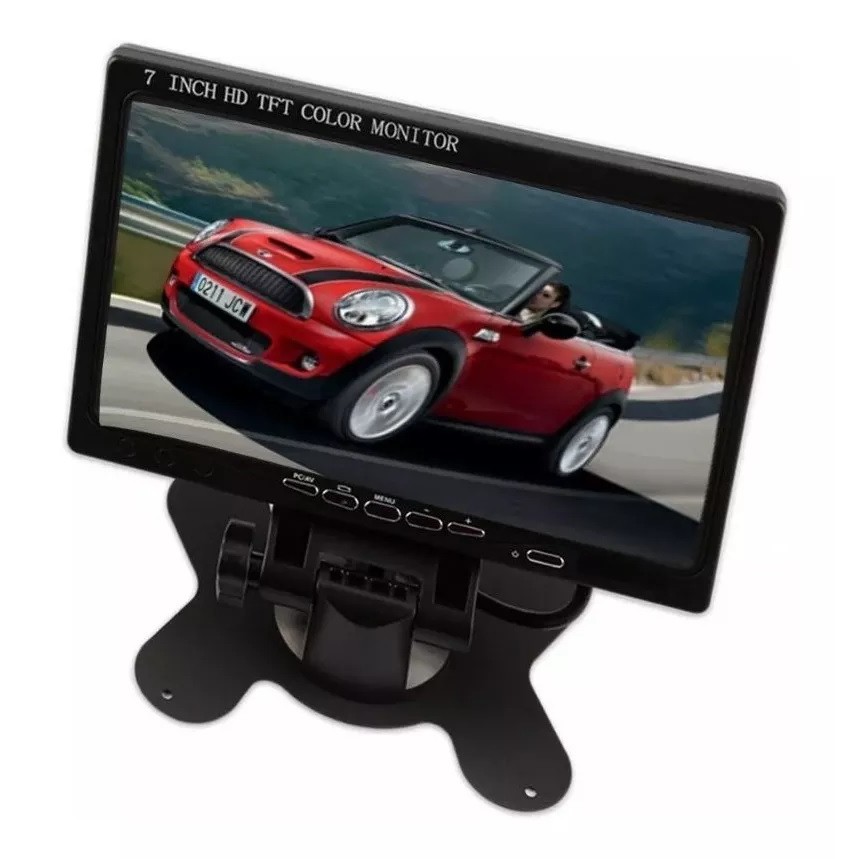 Tela Monitor Lcd 7 Colorida Com Controle Hdmi Vga Av Oferta | Shopee Brasil