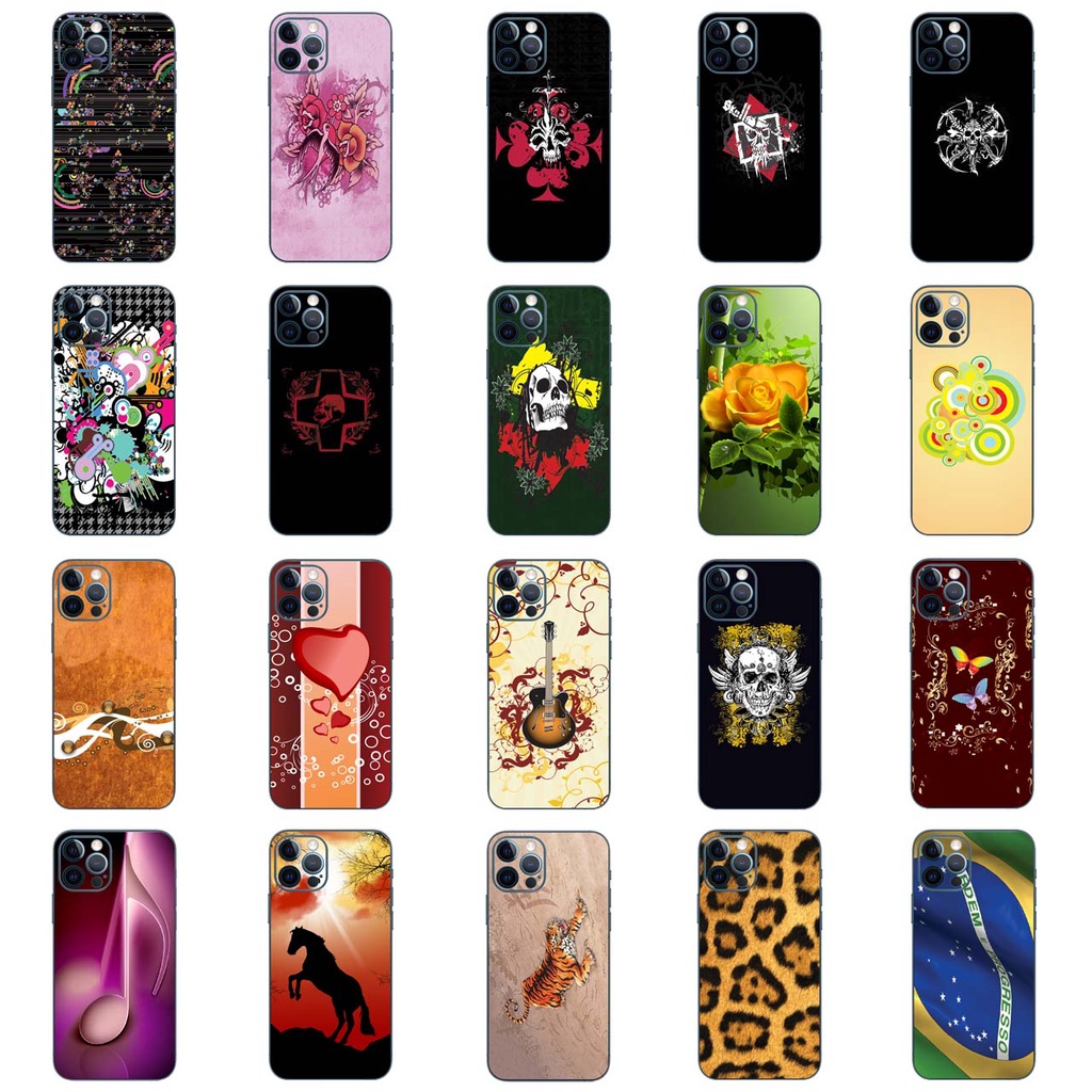 Capa Adesivo Skin006 a 628 Verso Para Apple iPhone 12 Pro (2020 ...