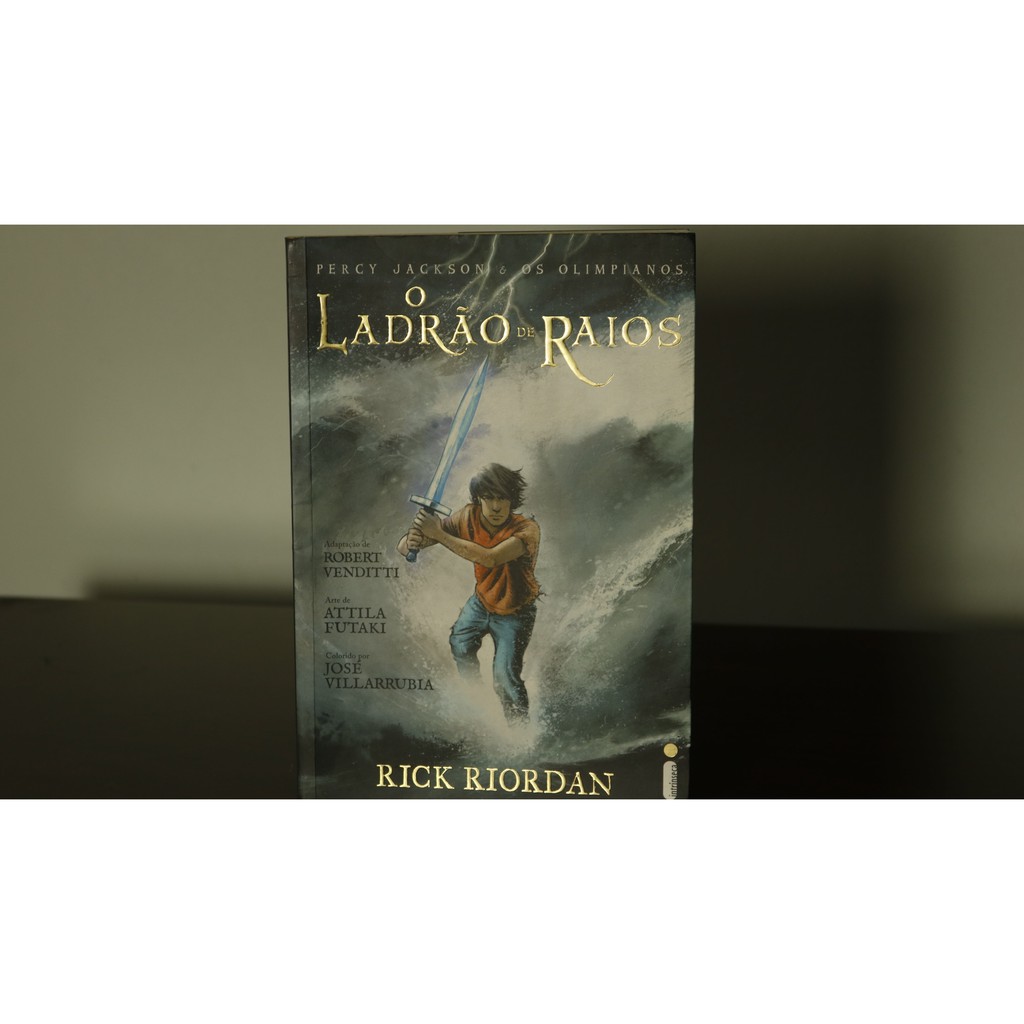 Livro O Ladrão De Raios Edição Ilustrada Graphic Novel Rick