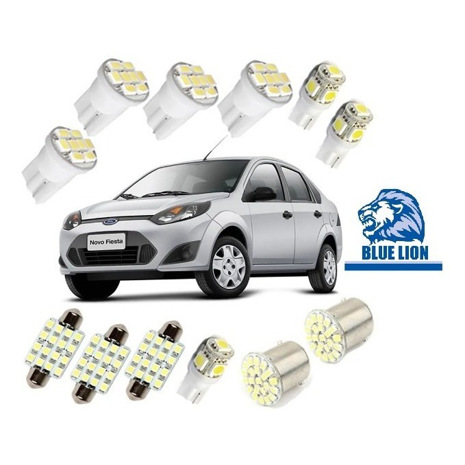 Kit Lampada Led Focus Fiesta Luz Pingo Teto Placa Ré | Shopee Brasil