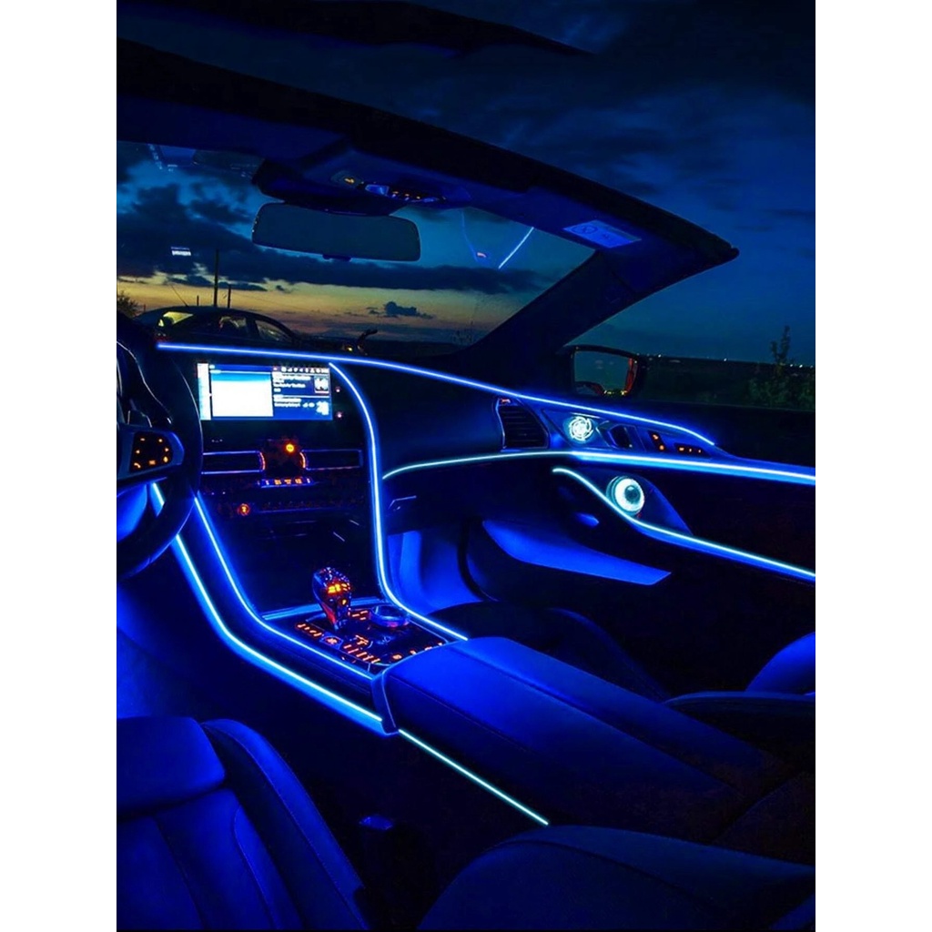 Fita Led Tipo Neon Painel Carro 5 Metros Cores Variadas | Shopee Brasil