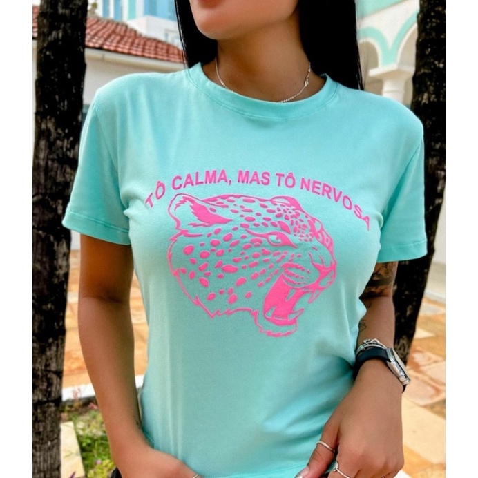 T-shirt to calma, mas to nervosa | Shopee Brasil