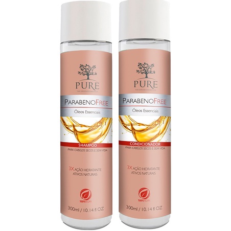 PURE ORGÂNICO Kit Shampoo e Condicionador 300ml | Shopee Brasil