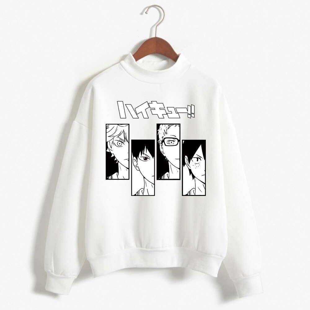Moletom Gola Redonda Olhos Personagens Haikyuu Karasuno Ics Asas Anime ...