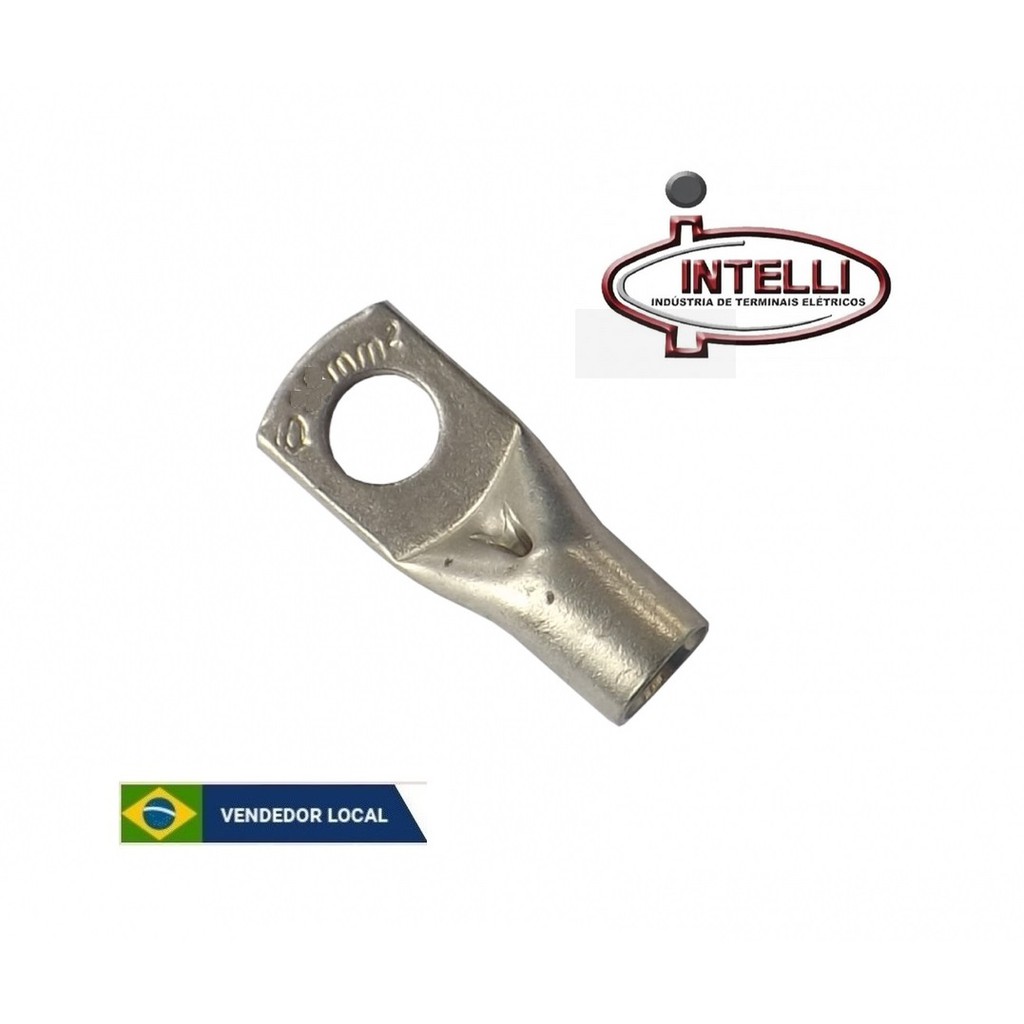 Terminal de compressão 16 mm 1 Furo e 1 Compressão, Diâmetro "M5 ...