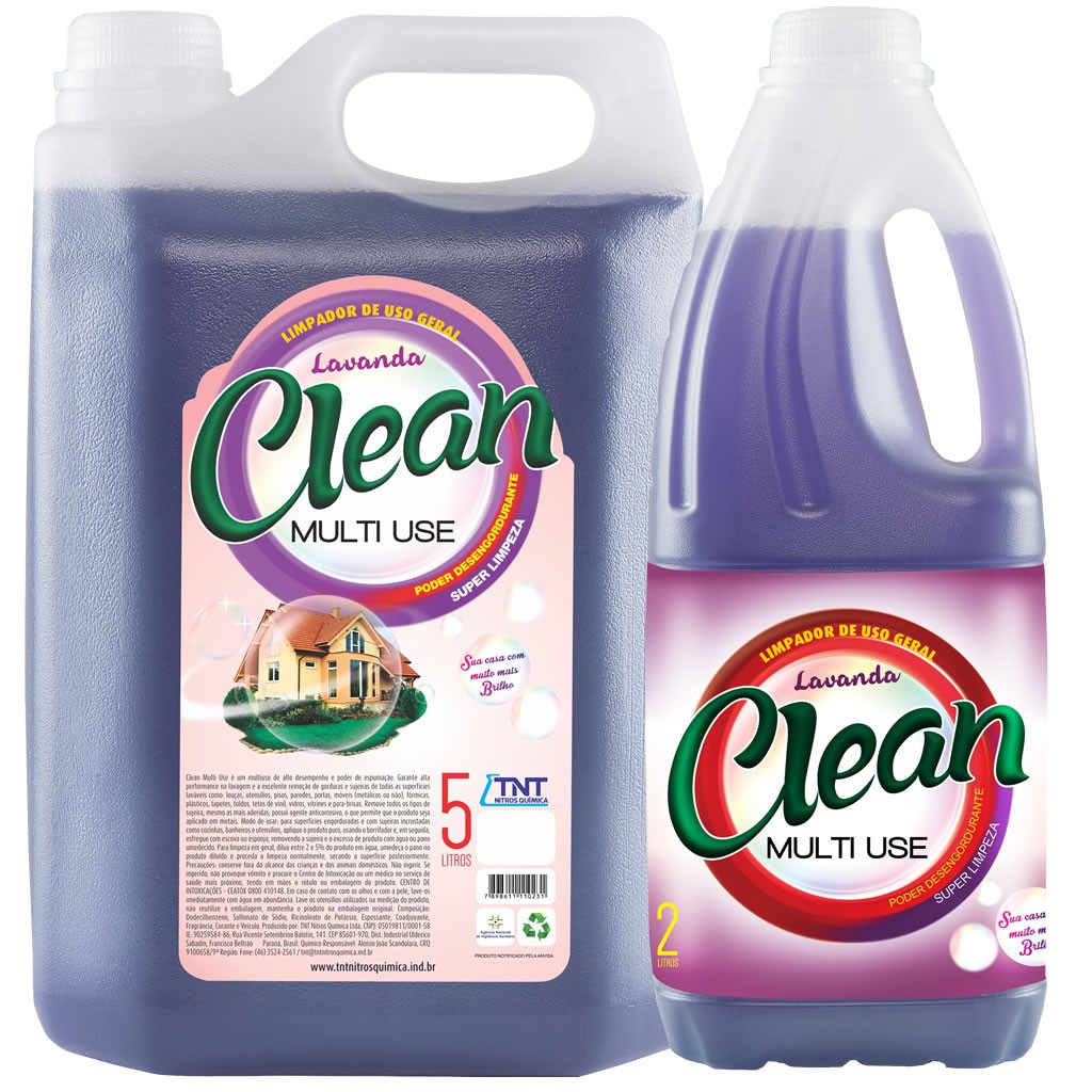 Multi Uso Desengordurante Clean Lavanda 2 LT | Shopee Brasil