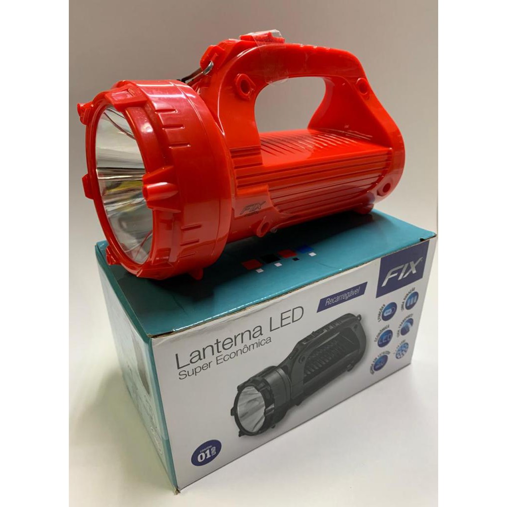 Lanterna Led Recarregável FIX | Shopee Brasil