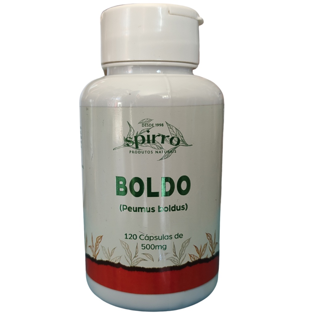 Boldo Spirro Produtos Naturais 500mg 120 Cápsulas | Shopee Brasil